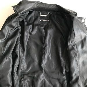 Express | Jackets & Coats | Express Black Leather Jacket | Poshmark